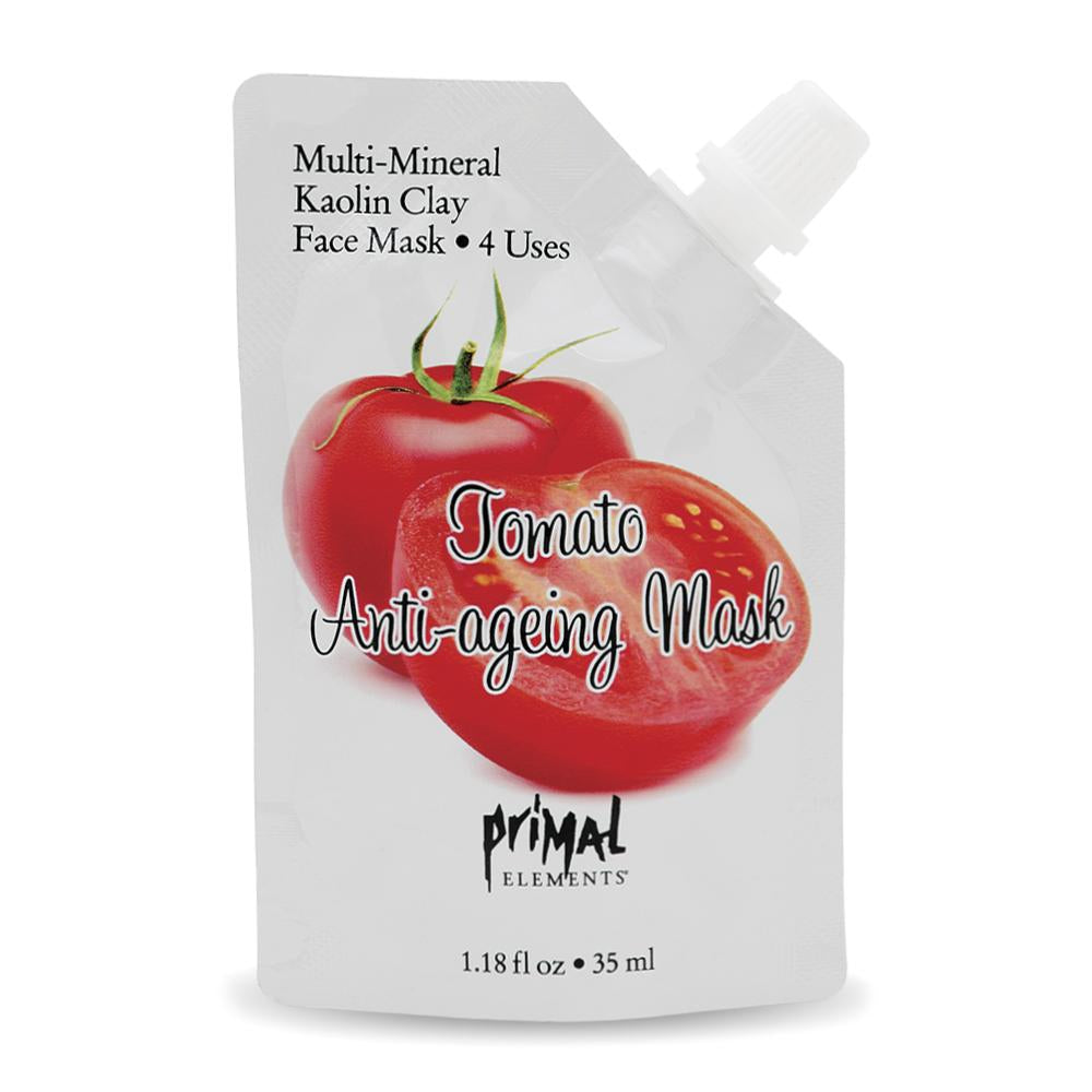 Face Mask - TOMATO ANTI-AGING (6-PACK) — Primal Elements Wholesale