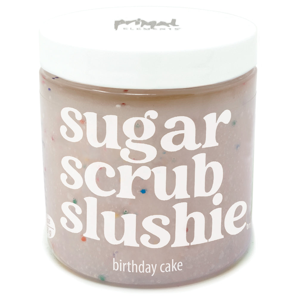Sugar Scrub Slushie - BIRTHDAY CAKE (3-PACK) — Primal Elements Wholesale